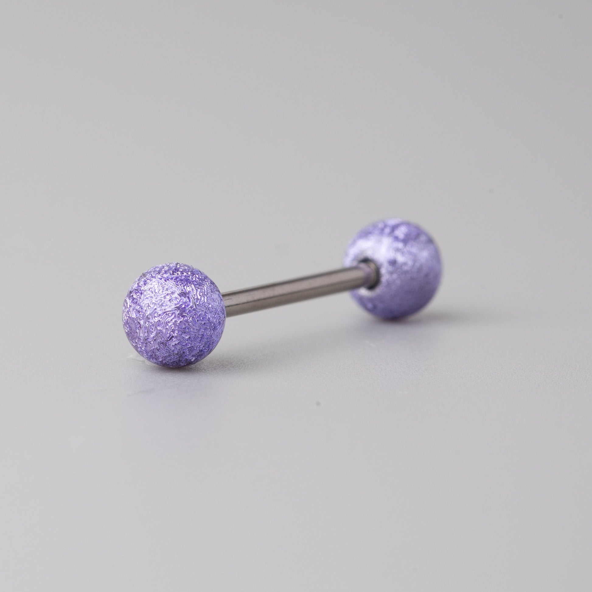 Titanium Tongue Barbell Purple Balls – Camden Body Jewellery