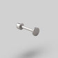 Titanium - Bezel Set Clear Stone Top Labret in Silver – Camden Body ...